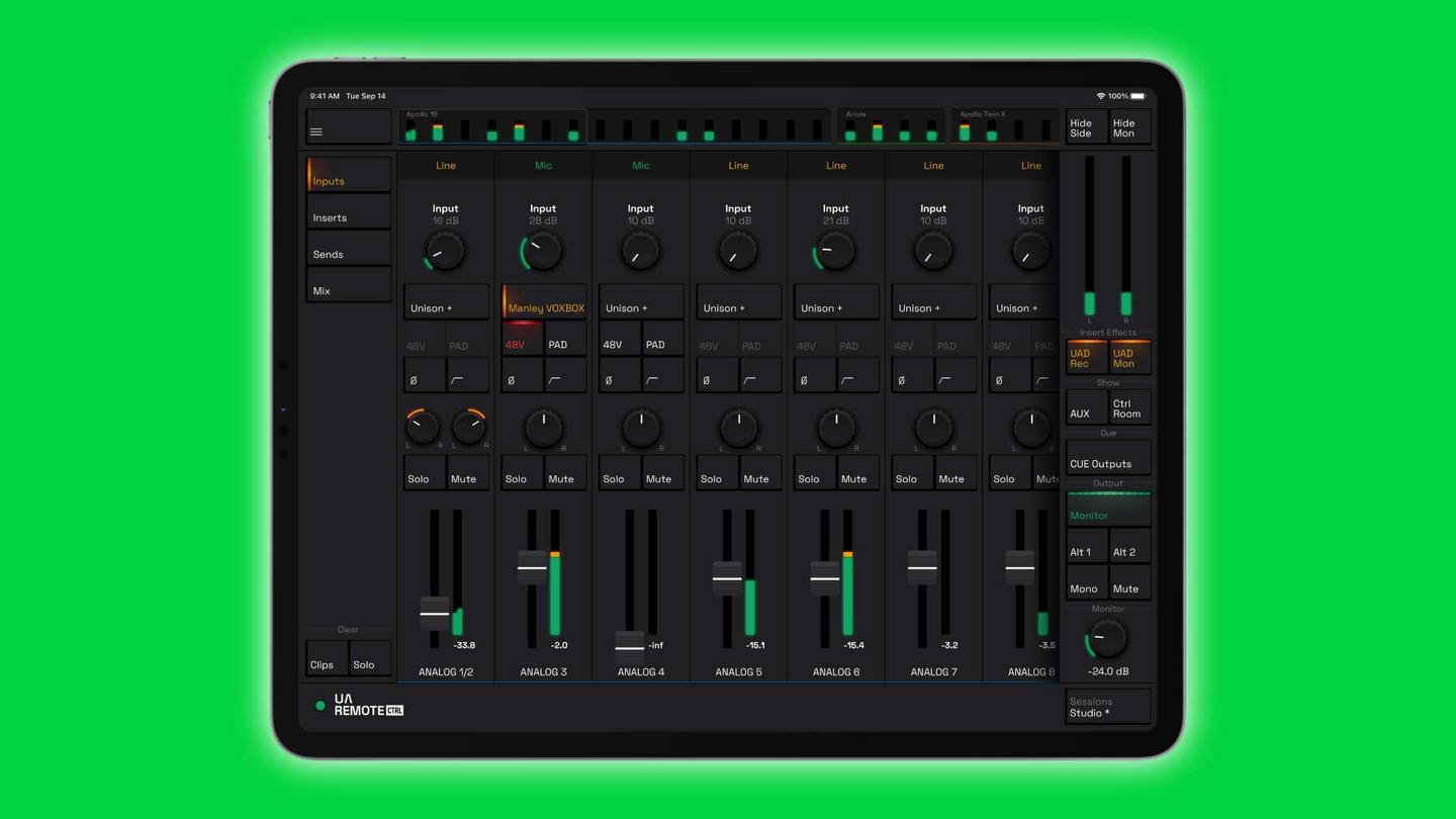 Fonoflow’s New iPad Control for UA Interfaces – Mello Studio
